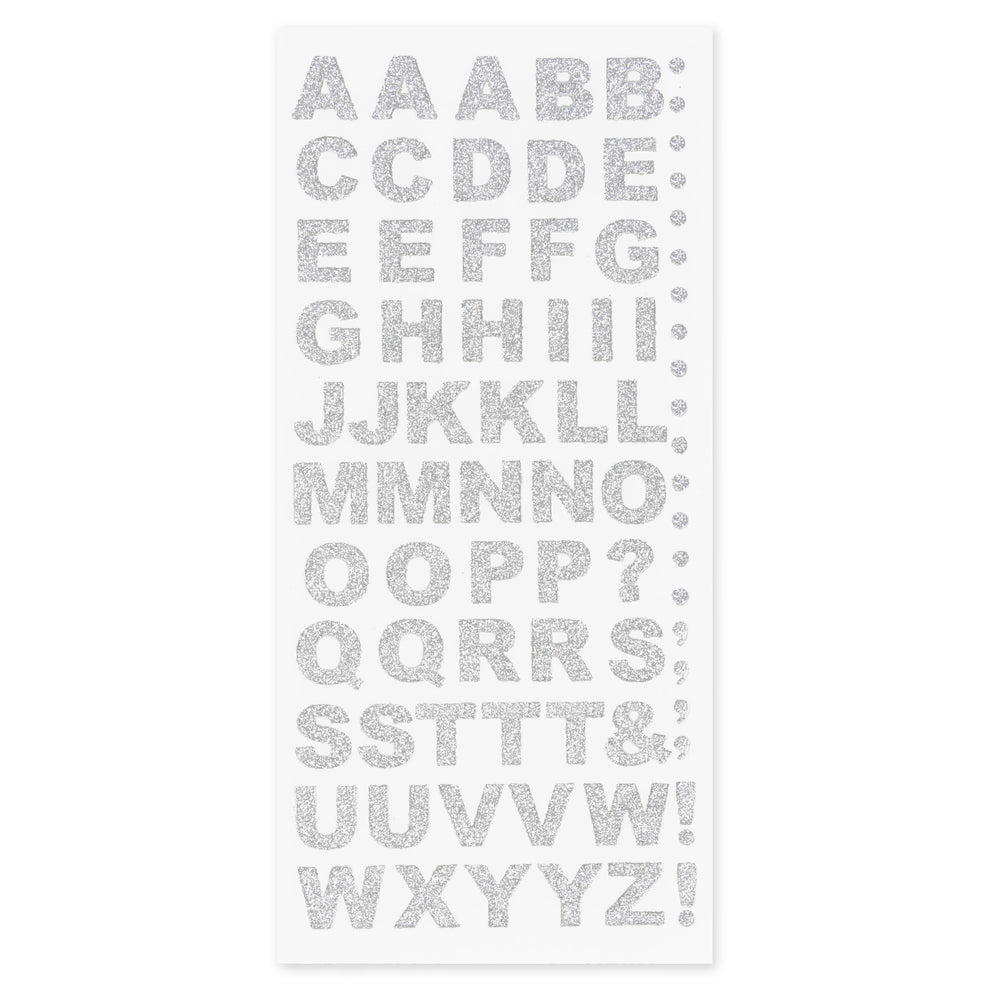 Sticker sheet Alphabet Silver – Finest Treasure